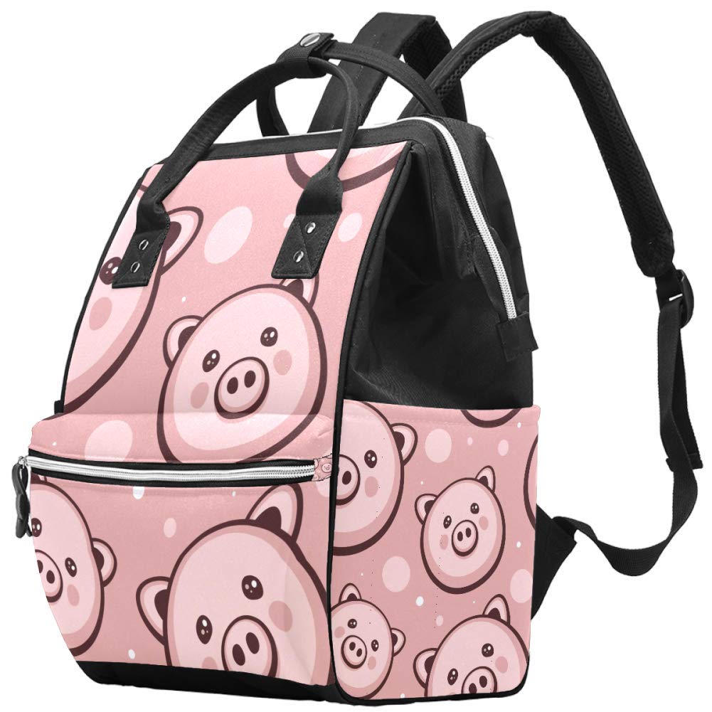 Cute Pigs Baby Diaper Bags Shoulder Straps Nappy Bag