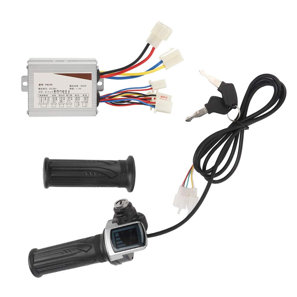 Dilwe 36V 350W Electric Throttle Grip with Lock Controller Accessory,Electric Bike and Spare Parts