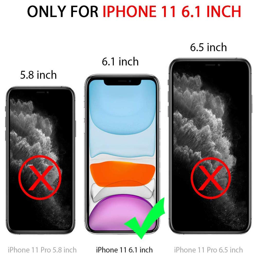 Cute Starry Night Stitch Soft TPU Cover Case for iPhone 11 6.1 inch - Black