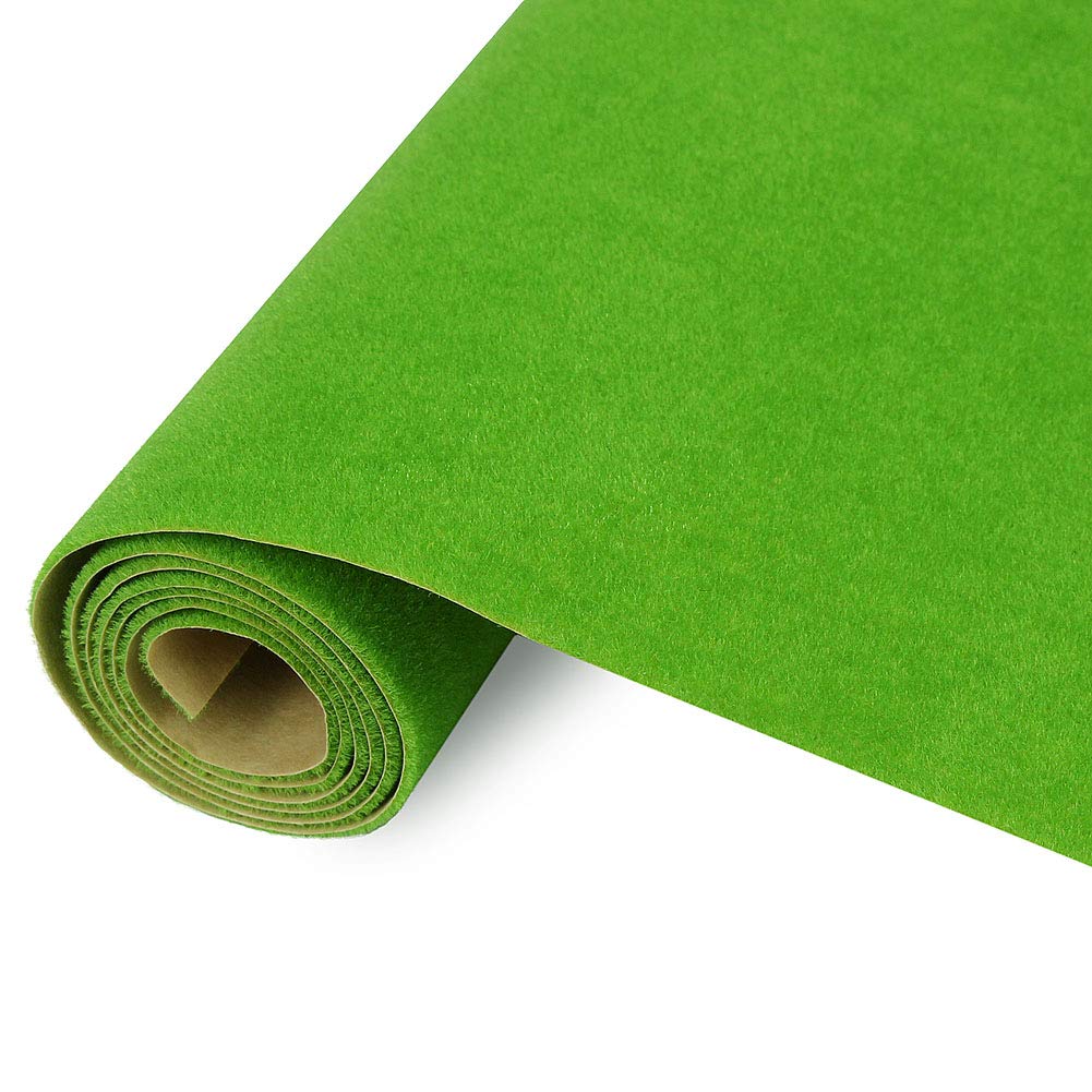CP102 Artificial Model Grass Mat Trains Light Green 40x100cm or 15.7'' x 39'' for Decoration Kids Craft Scenery Model DIY