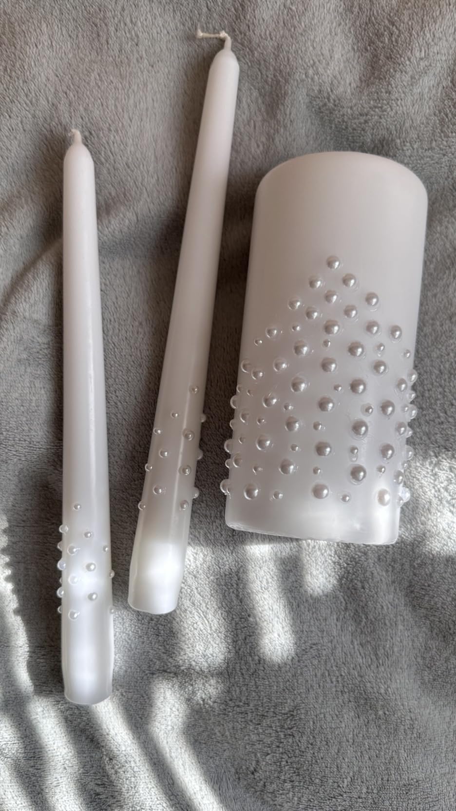 Magik Life Unity Candle Set for Wedding - Wedding Unity Set for Reception and Ceremony - Candle Sets - 6 Inch Pillar and 2 * 10 Inch Tapers