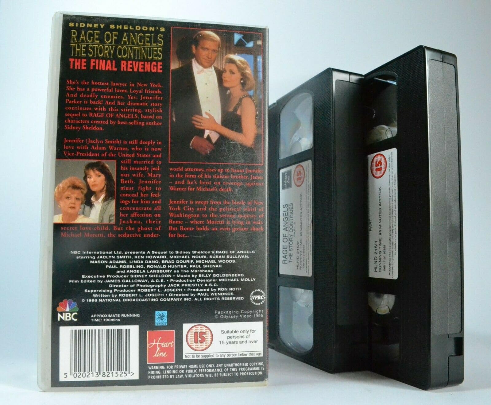 Rage Of Angels: The Story Continues [Final Revenge] Sidney Sheldon - Drama - VHS