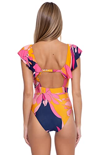 Trina Turk Breeze Ruffle One-Piece Multi 6