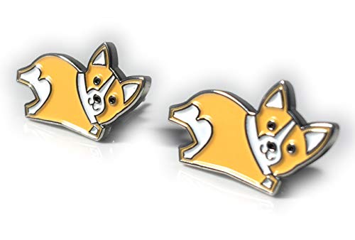 Corgi Stud Earrings for Women, Teens and Girls