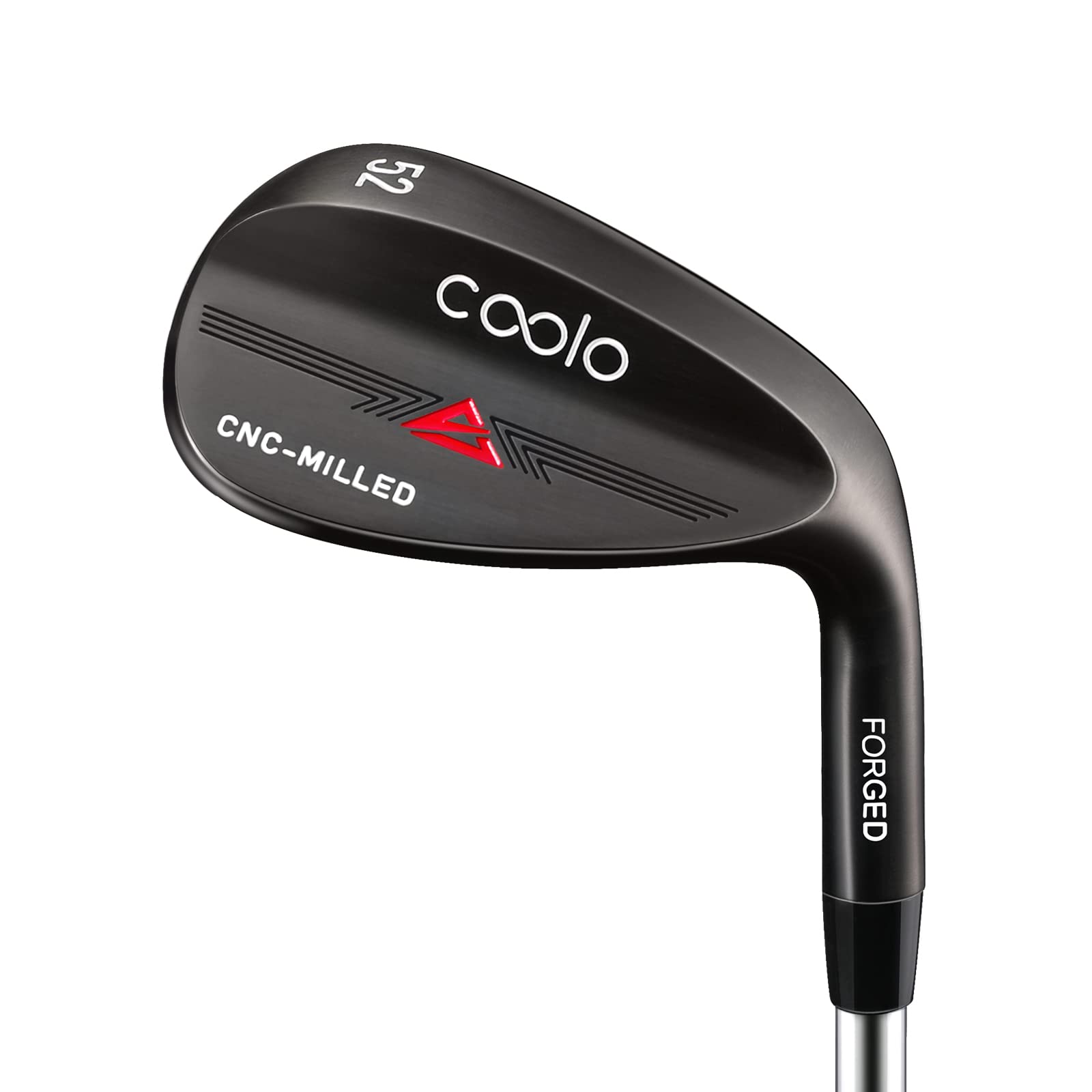 COOLO Milled Golf Wedges for High and Mid Handicappers, Men Right Handed, 52/56/60 Degree(52/56/60 Set, Black Satin)