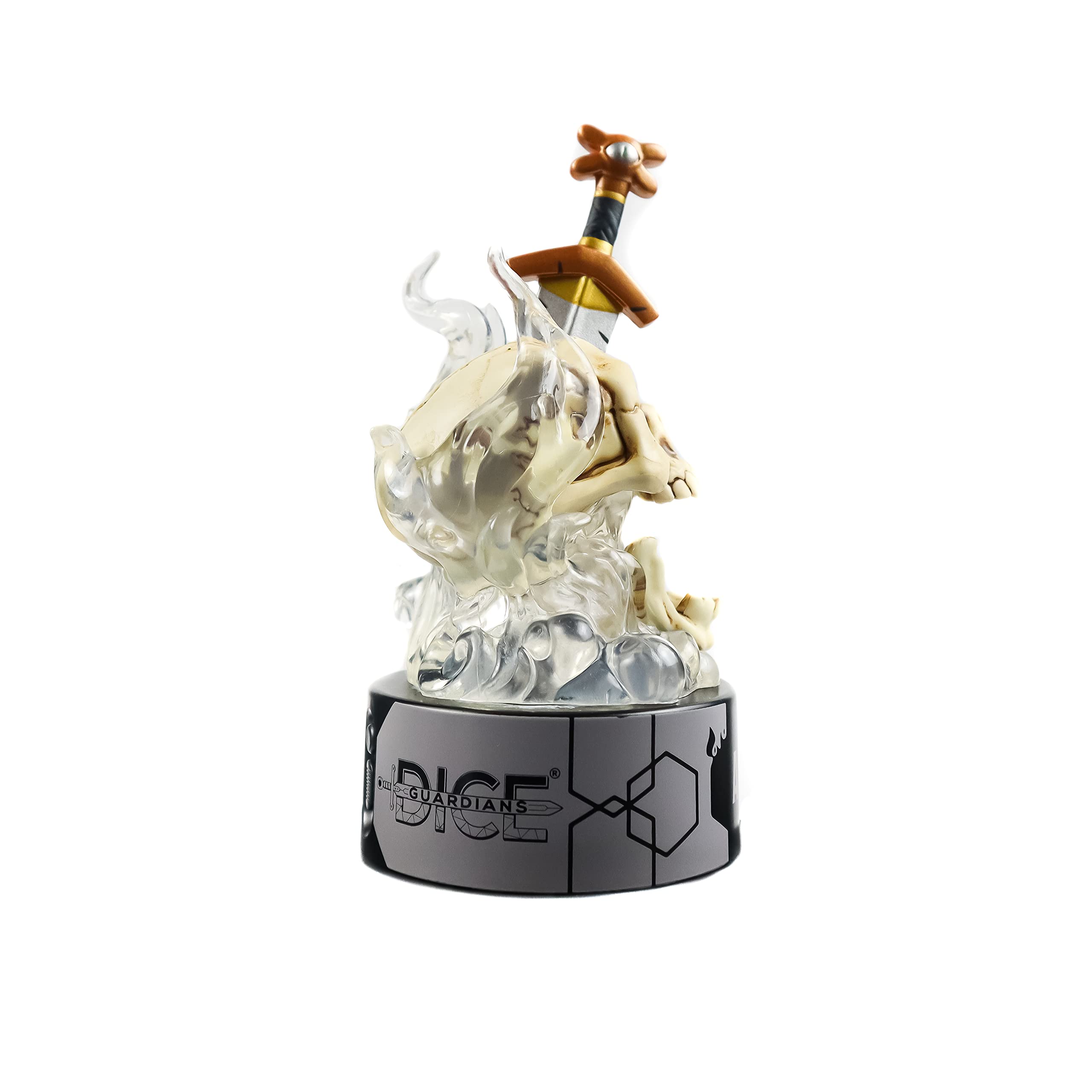 Dice Guardians: Arcane Skull with 7 Color LED Light-Up Base and Color Cycle Feature