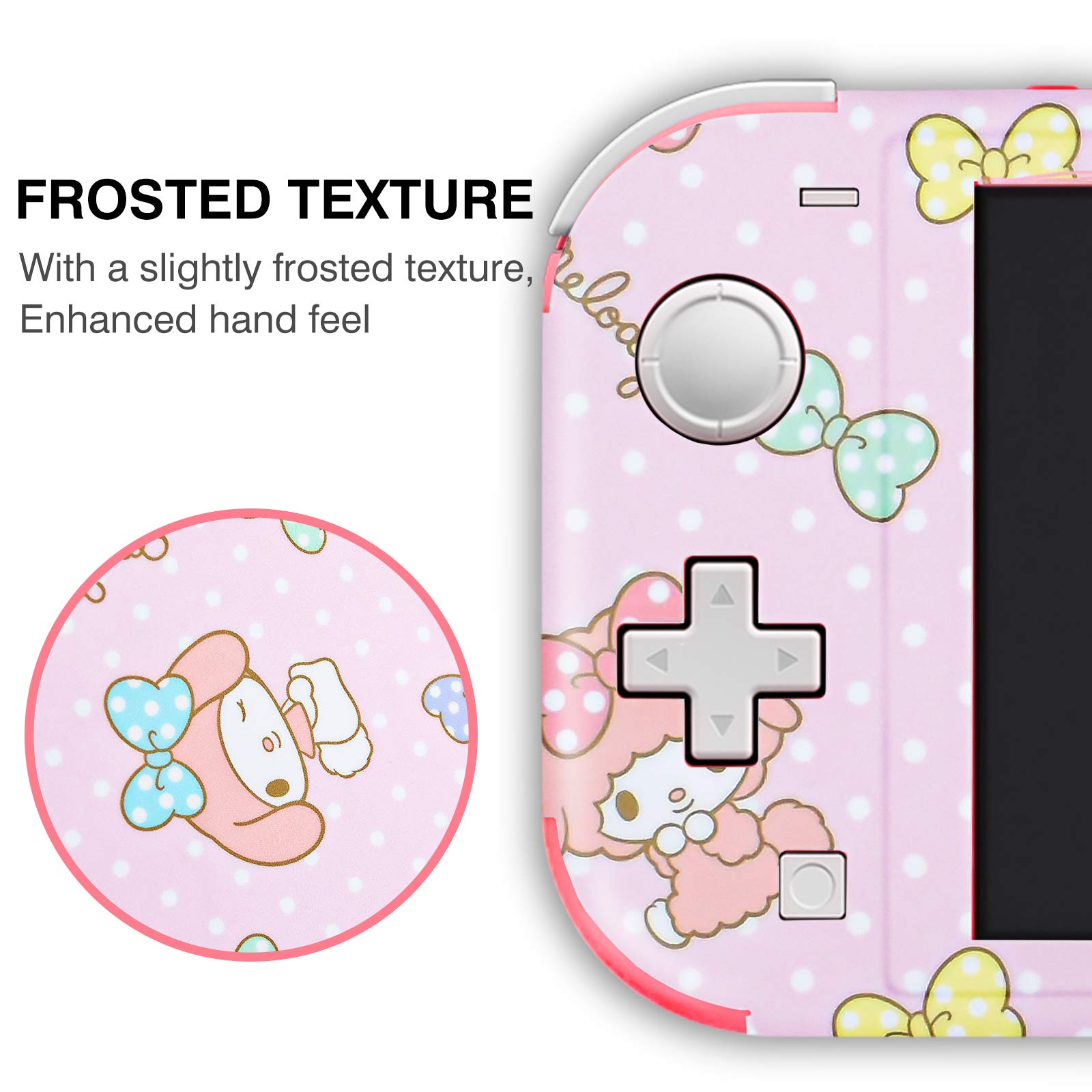 DLseego Switch Lite Skin Cute Animals Pattern Full Wrap Skin Protective Film Sticker Design for Switch Lite-Melody