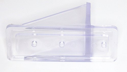 JSP Manufacturing V2-Mini Roof Guard Snow Guard Prevent Sliding Ice Snow Stop Buildup Plastic Multipack-Multicolor (100, Clear)
