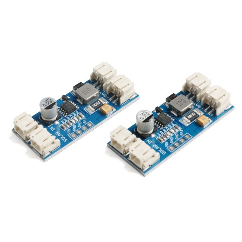 EC Buying 2Pcs CN3791 Charger Module 1S 3.7V 4.2V Lithium Battery Charging Board MPPT Solar Controller Charging Board 6V Solar Panel Charger Board with Cables