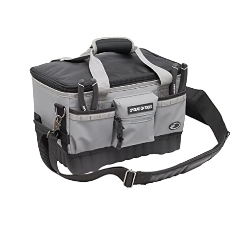 Dead On Tools 14 in. FlatTop Weather Resistant Tool Bag, Gray, One Size