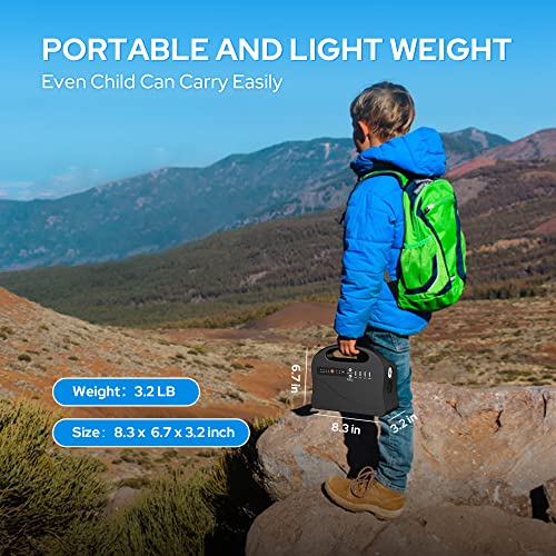 Enginstar Portable Power Station 120Wh, 100W Solar Generator with 110V AC Outlet, Portable Backup Lithium Battery Pack Power Bank for Emergency Home Outdoor Camping RV