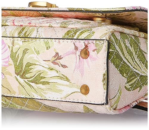 GUESS Nerina Convertible Crossbody Flap, Peach Floral