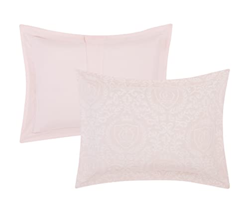 Juicy Couture β Comforter Set, Dovona Design Bed Sheets, Queen Bedding, 5 Piece Set Includes 1 Comforter, 2 Shams and 2 Decorative Pillows, Wrinkle Resistant and Anti Pilling,Pink Blush