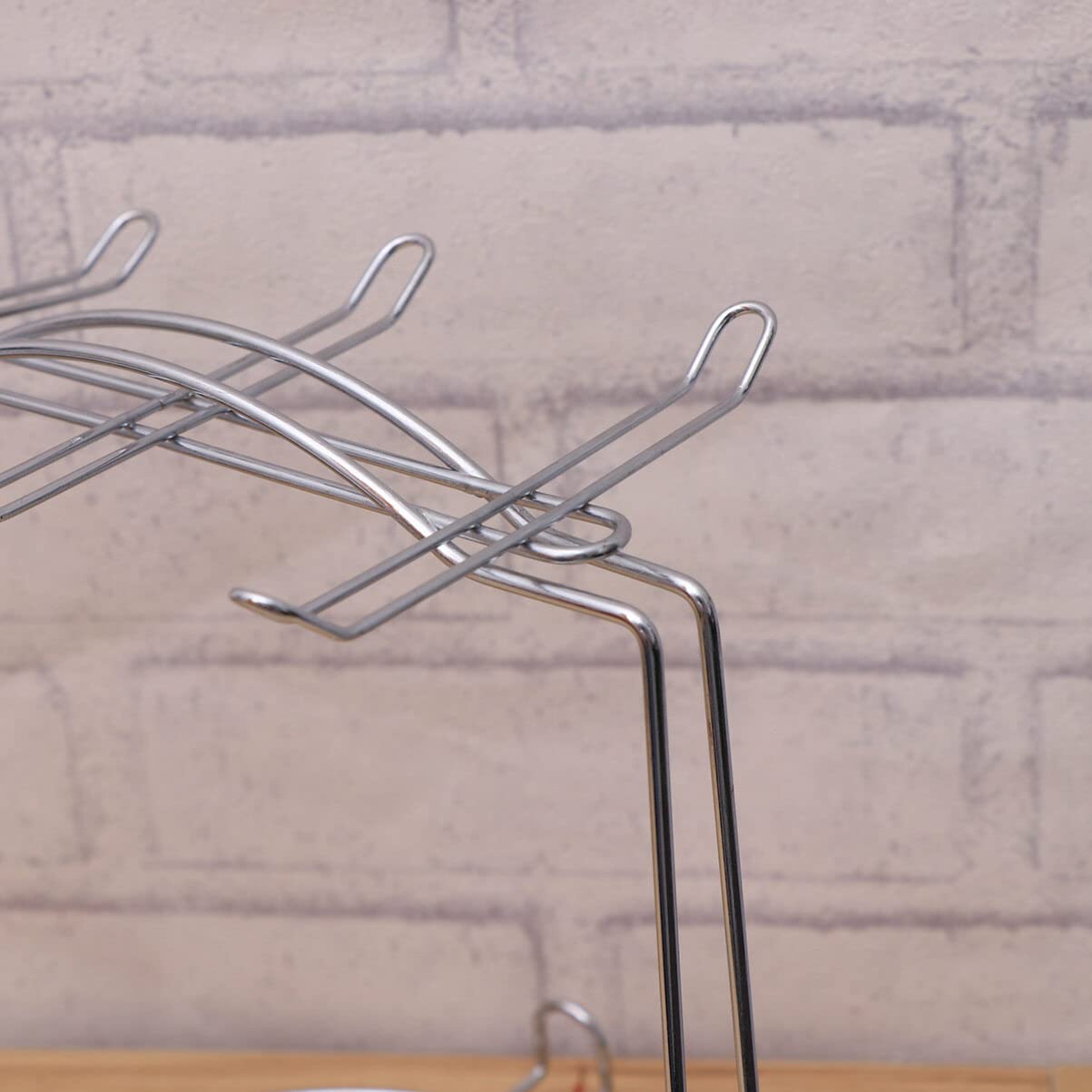 Lurrose Coffee Cups Holder Stand Cup Plate Organizer Metal Mug Tree Cups Coffee Mug Tree Holder Coffee Cup Display Hanger Rack Organizer