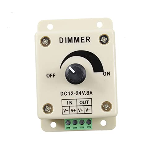 DOITOOL Dimmer Switch Plug Switch Dimmer Light Switch Dimmer Switch for LED Lights Touch Dimmer Switch LED Strip Lamp Switch Oa Switch Wall Switch Panel Dimmer LED Light Modulator 8a
