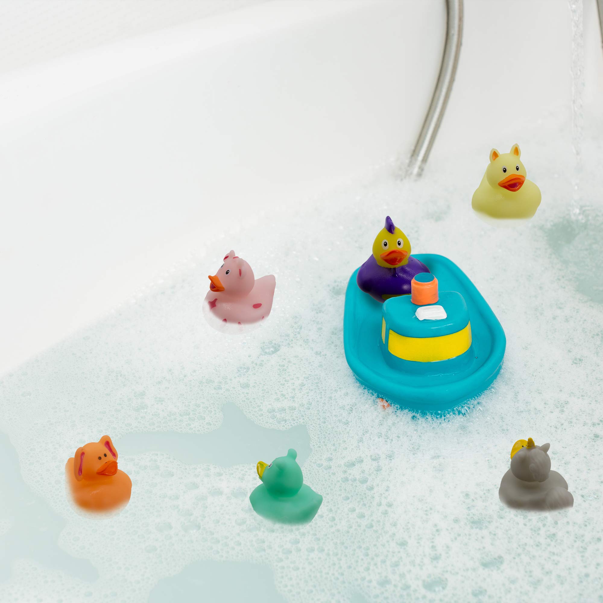 Windy City Novelties - 36 Pack - 2" Assorted Easter Bunny Rubber Duckies | for Easter Holiday Giveaways Kids’ Bath Toys Pool Toys Jeep Ducking