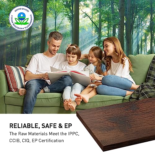 THASOK ๐ฎ๐ฌ๐ฎ๐ฏ ๐๐ฉ๐ ๐ซ๐๐๐๐ Tree Bookshelf, 3 Tier Wood Shelf Bookcase, Retro Floor Standing Small Bookshelf, Book Storage Rack for CDs/Movies for Home Office, Bedroom, Living Room, Rustic Brown