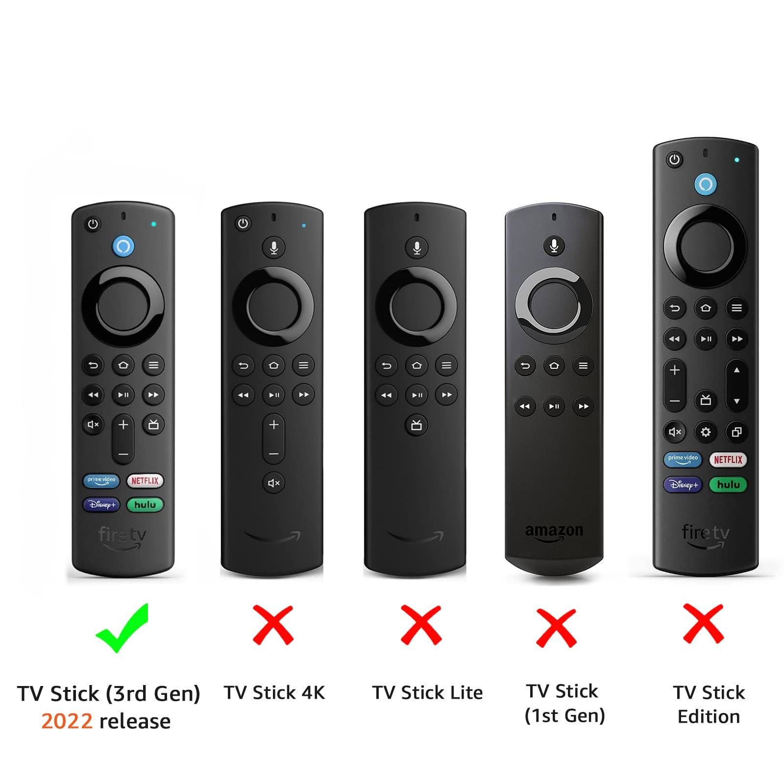Climberer Firestick Remote Cover, 3-Pack Compatible with fire TV Stick 4K, Easy to Find, Comprehensive Protection, Ergonomic Design, Soft Silicone, Fluorescent Green/Yellow/Pink