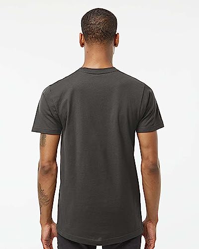 Tultex 202 - Unisex Fine Jersey Tee Charcoal Grey (Charcoal Grey, Extra Large)