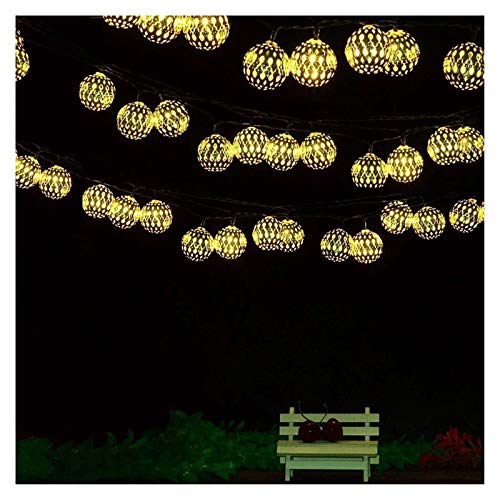 ZSMPY Fairy Lights Solar Led String Lights Fairy Lights 20 Leds-50 LEDs Garden Lights, 5m-7m Copper Wire Solar Lights for Halloween, Christmas, Tree, Garden, Home, Wedding, Party