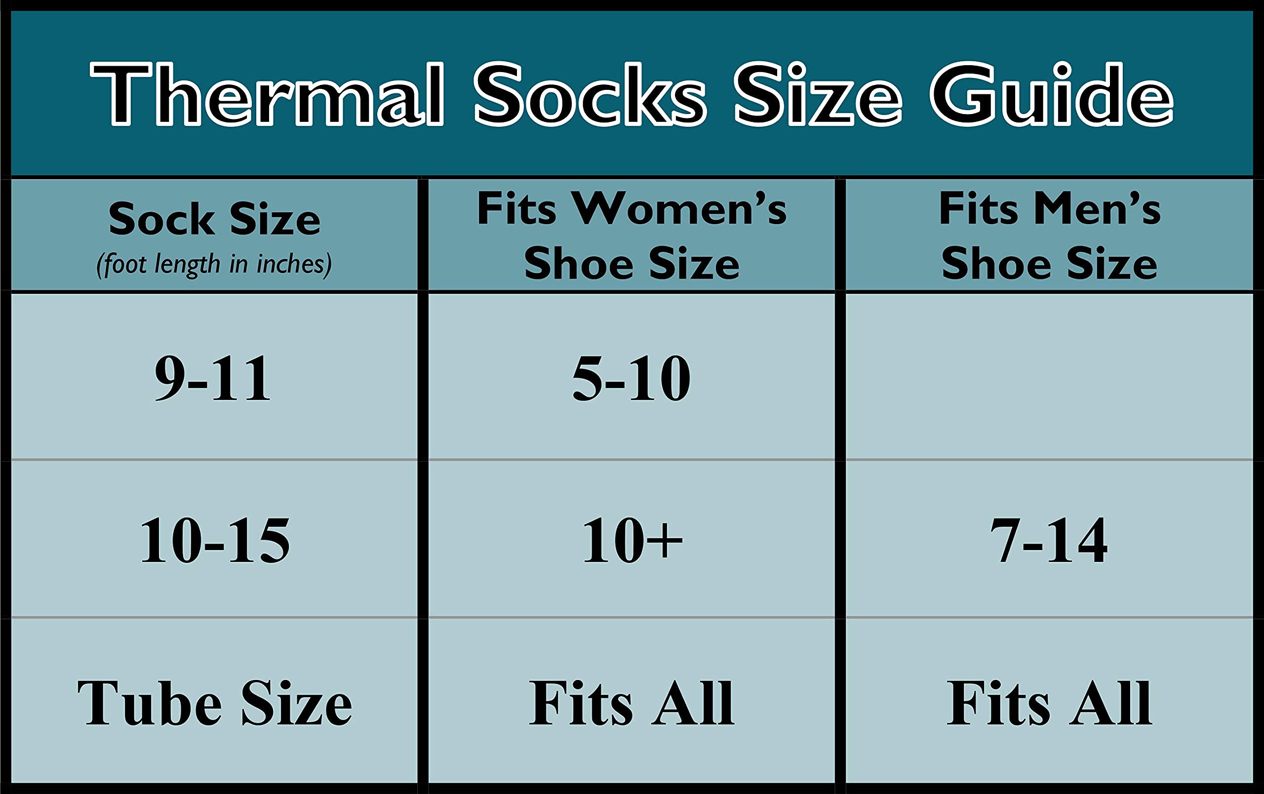 Debra Weitzner 12 Pair Thermal Winter Socks for Men and Women Extreme Cold Weather Insulated Heated Warm Socks for Camping Hunting Skiing etc