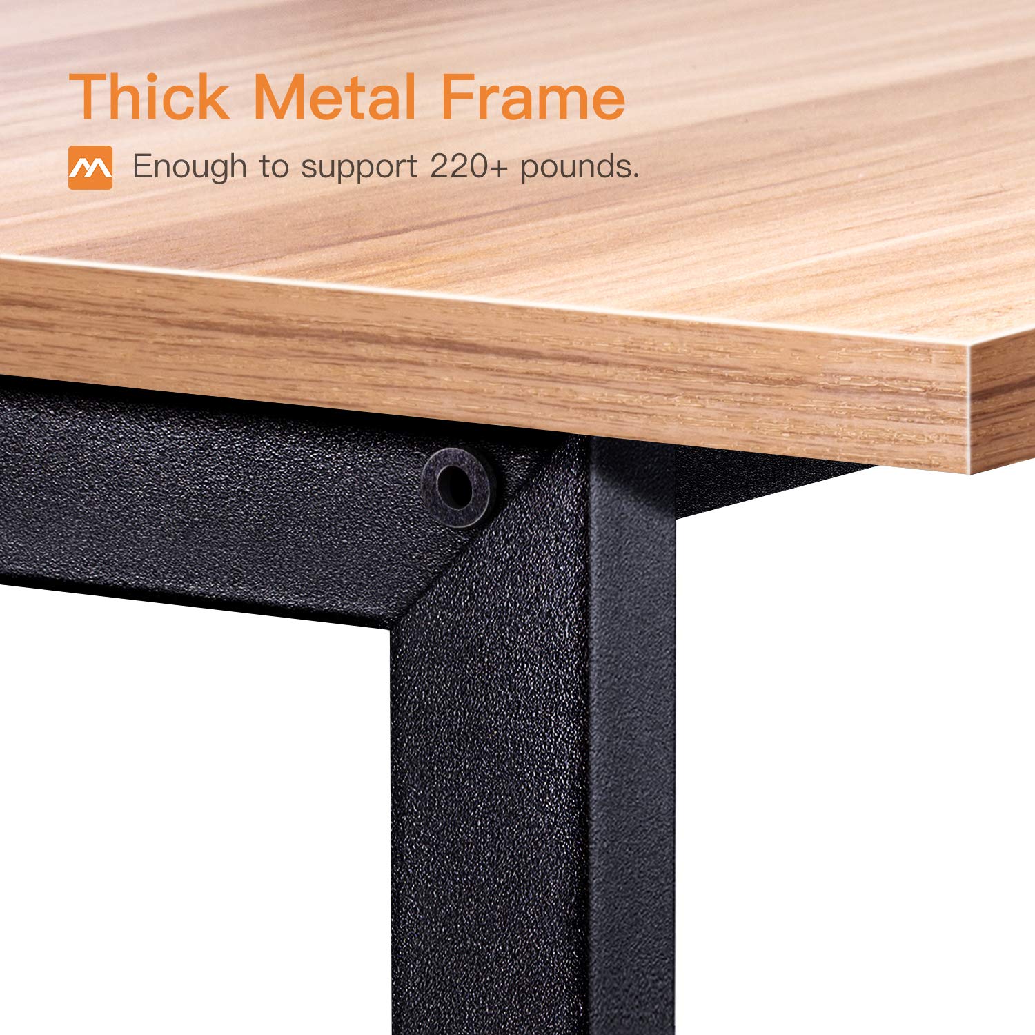 Coleshome Reversible L Shaped Desk 59" Sturdy L Shaped Gaming Desk with Monitor Stand, L Desk for Gaming & Home Office, Space Saving Corner Desk Easy to Assemble, Walnut