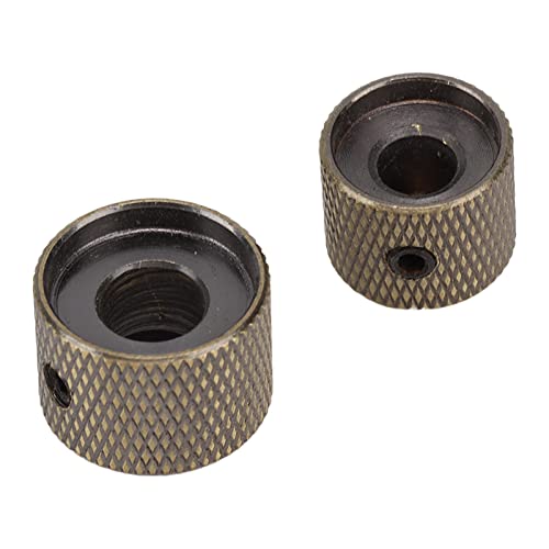 Guitar Volume Knob, Comfortable Feel Bronze Potentiometer Knob Compact Sturdy for Replacement
