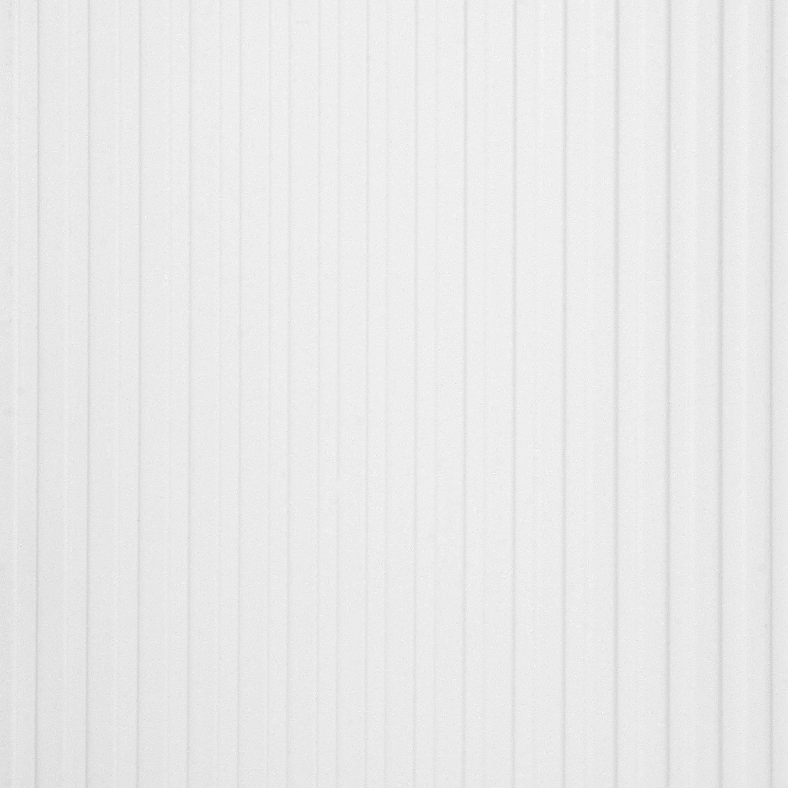 DALIX Ribbed Vertical Blinds Replacement Slats White Vinyl 82.5" Window 5 Pack