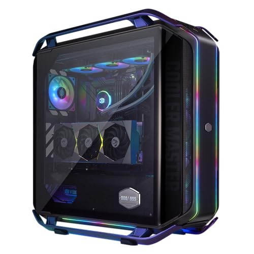 Cooler Master 30th Year Anniversary Cosmos Infinity Gaming PC Desktop – AMD Ryzen 9 7950X - NVIDIA GeForce RTX 4090-32GB DDR5-2TB M.2 NVMe SSD – WiFi - Windows 11 Pro