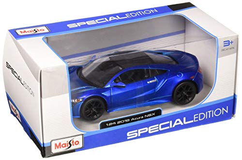 Maisto 2018 Acura NSX Blue with Black Top 1/24 Die-Cast Model Car