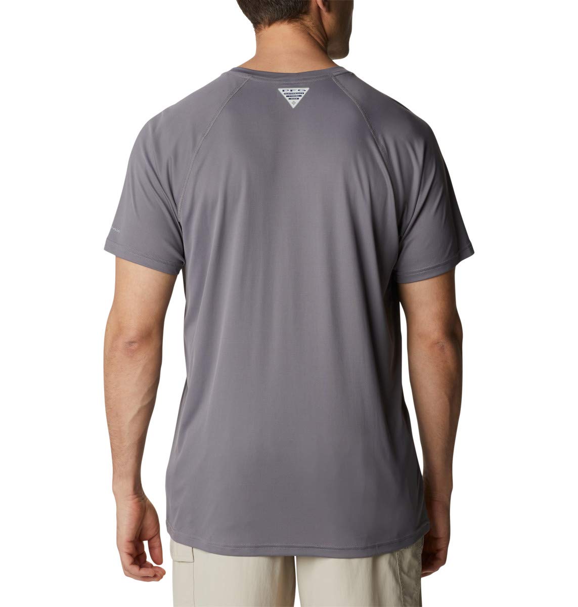 Columbia Men's PFG Reel Net Knit Short Sleeve, Carbon, XX-Large