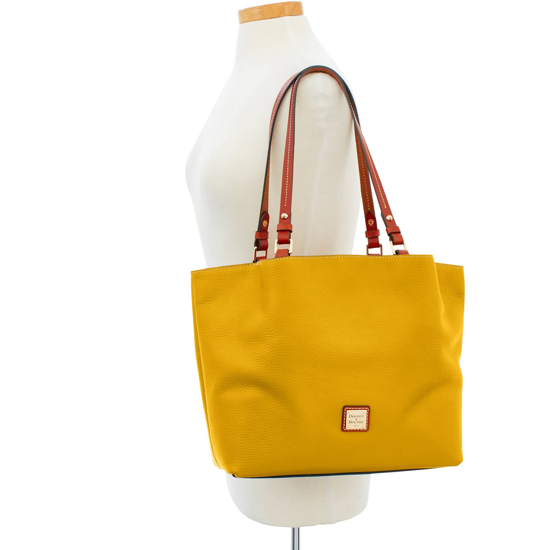 Dooney & Bourke Handbag, Pebble Grain Flynn Tote - Mustard
