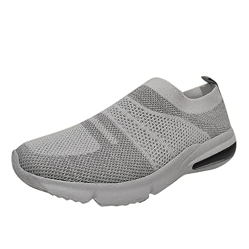 FASDNENDYS Breathable Soft Lightweight Mesh Sole Solid Color Casual Women's Women's Hiking Slip Shoes Women White