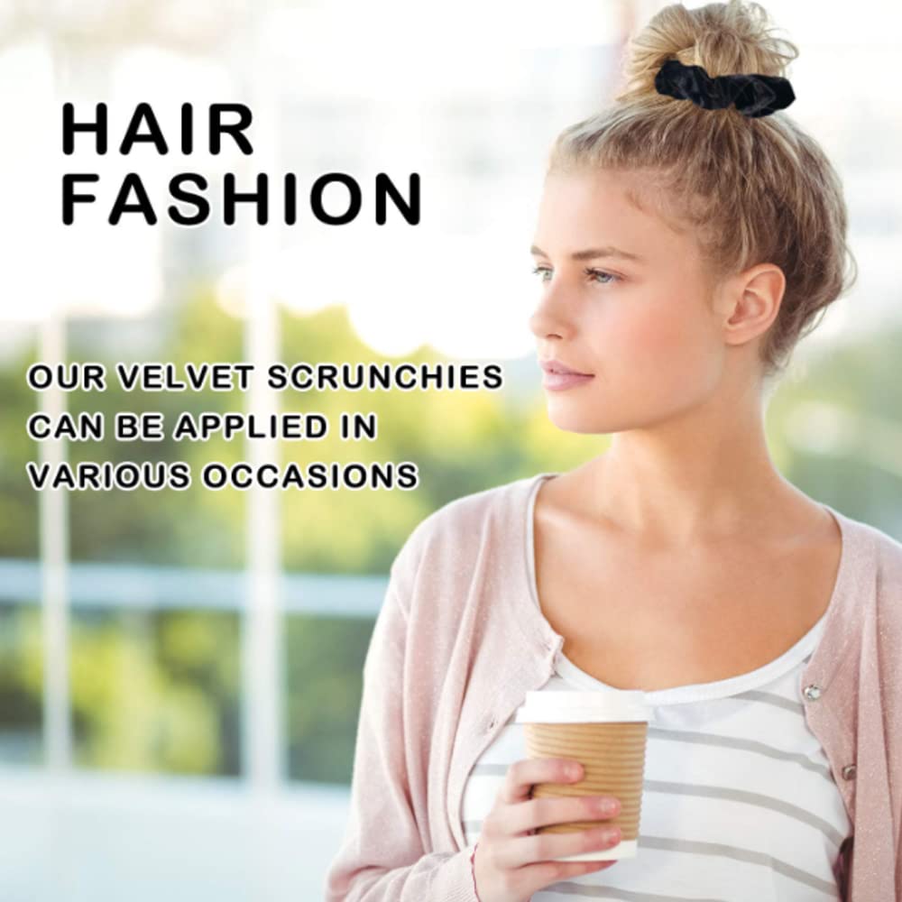 GUOXI Hair Scrunchies For Women,Brown Accessories Set,Seamless Nylon Soft Elastic Ties,Ropes Ponytail Holder Bands Thick and Curly(805PCS)
