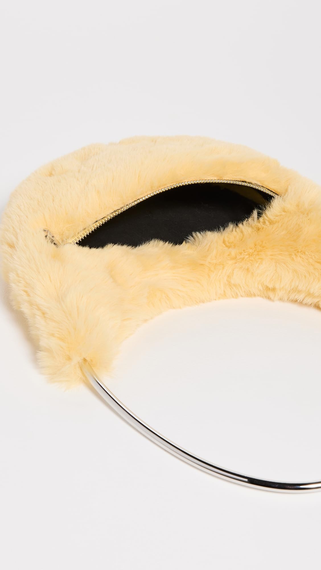 Coperni Women's Faux Fur Ring Swipe Bag, Yellow, One Size