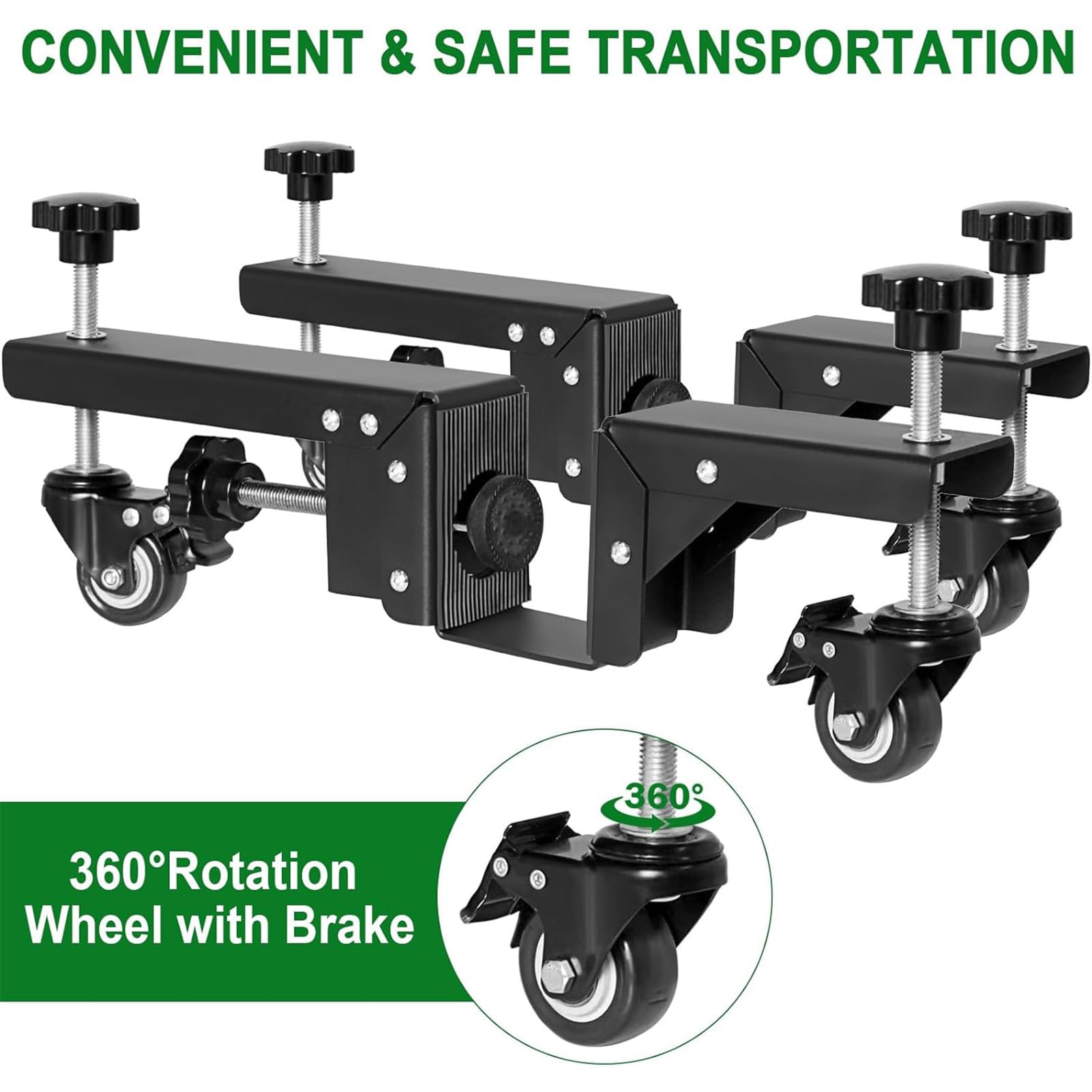 Door Board Dolly Sturdy Adjustable Panel Mover Cart with Rotating Wheels 2Pcs, for Thick Doors