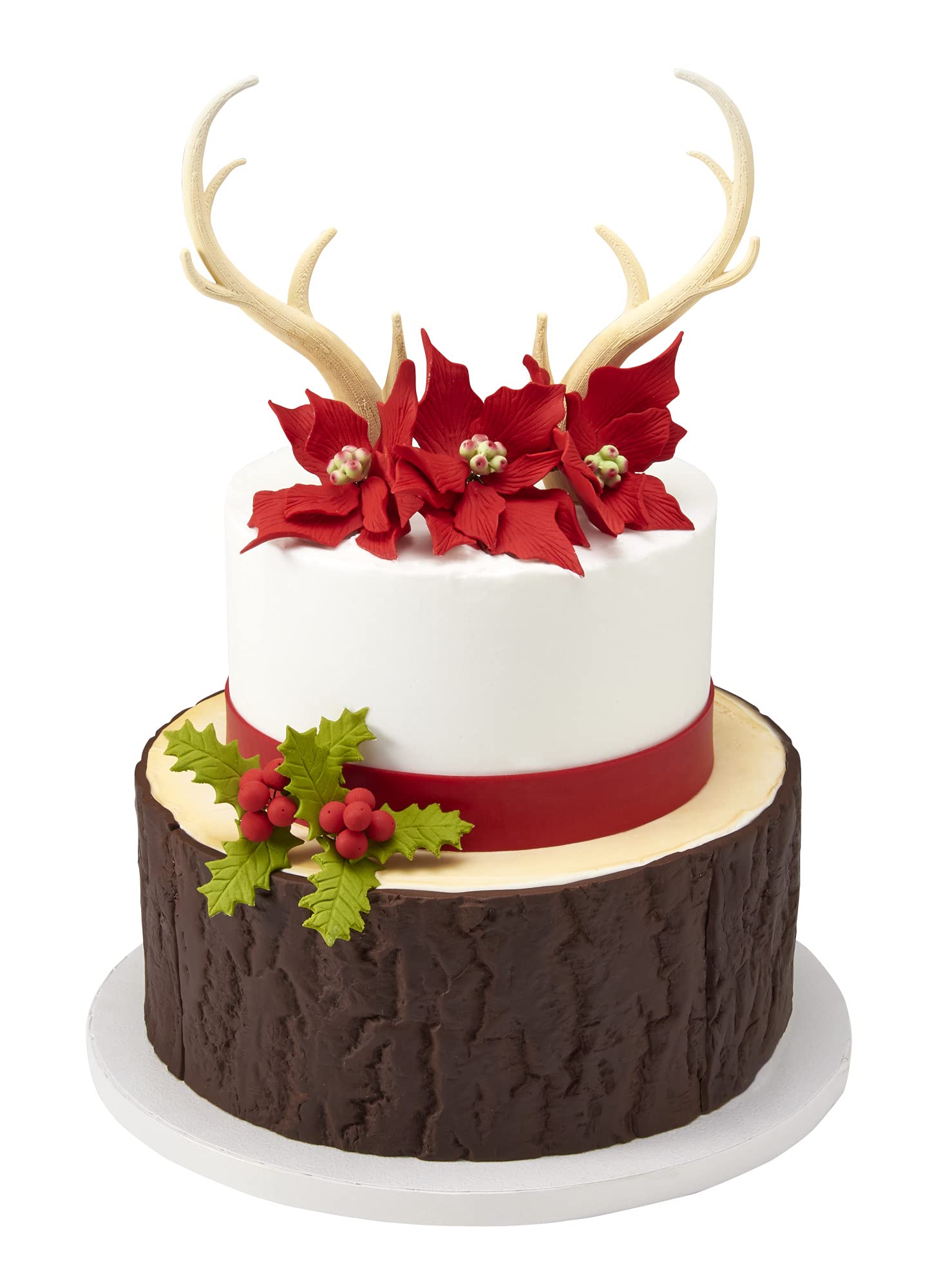 DecoSet® ANTLERS CREATIONS Cake Topper for Birthdays and Parties, DecoPac Cake Decorating 2-Pc Decorations Set