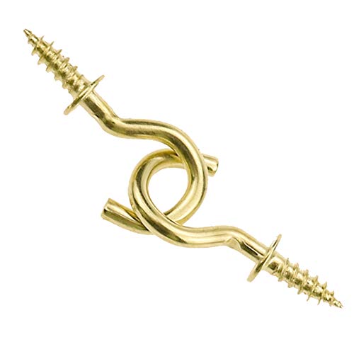 Mini Ceiling Screw Hooks, 200 Pieces 1/2 Inch Cup Hooks Screw-in Hooks for Hanging Plants Mug Arts Decorations，Gold