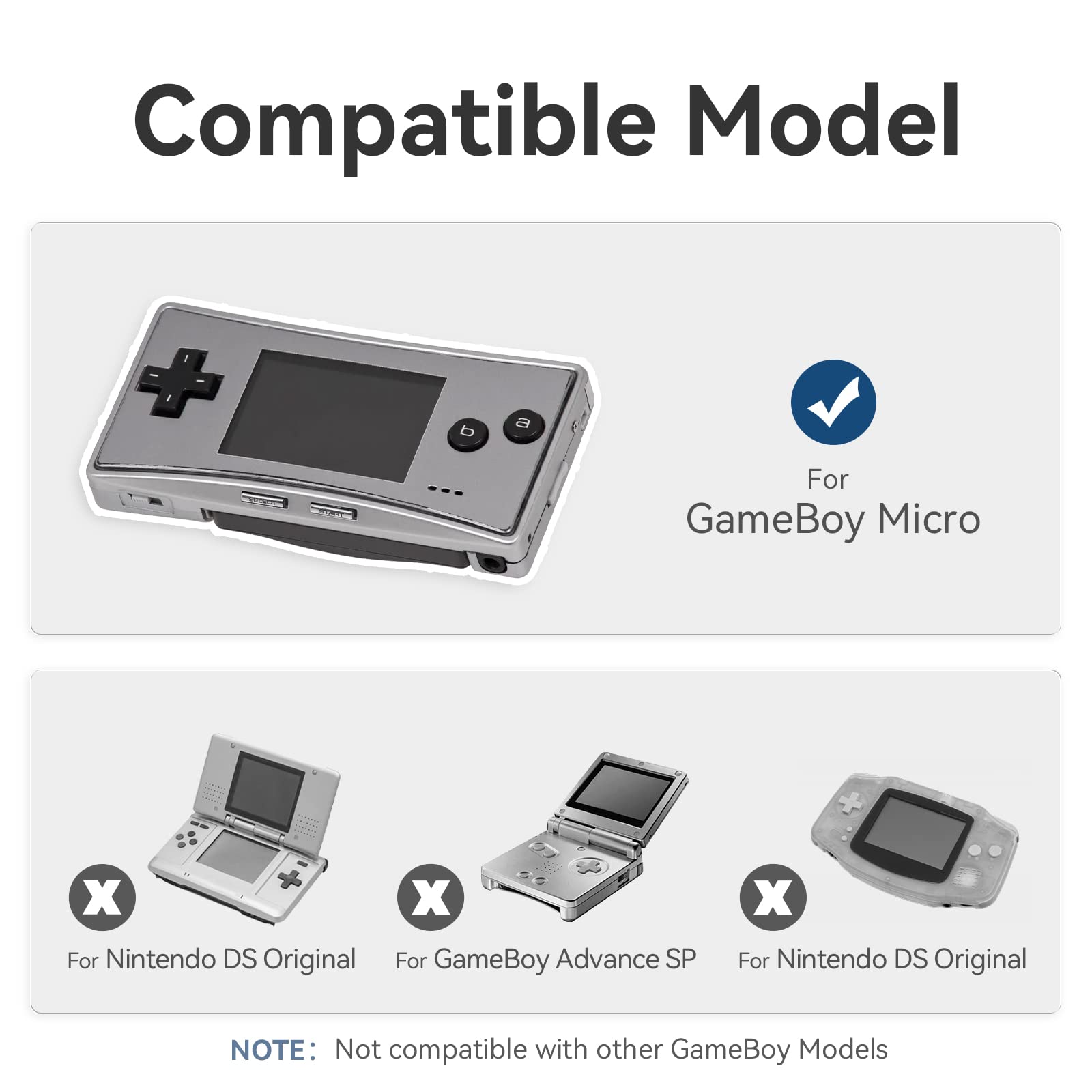 Gameboy Micro Charger, 4-Feet GBM USB Power Supply Cable Cord for Nintendo Game Boy Micro Console Ullnosoo