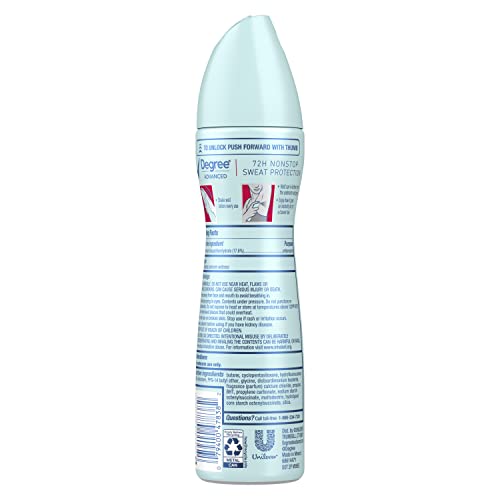Degree Advanced Antiperspirant Deodorant Dry Spray Coconut & Hibiscus 3 count 72-Hour Sweat and Odor Protection Deodorant Spray With MotionSense Technology 3.8 oz