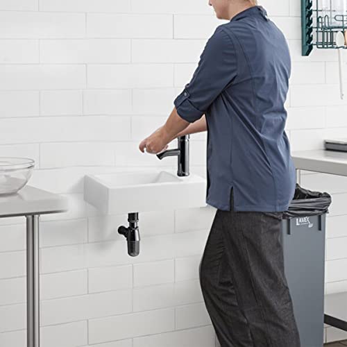 Gimify Bathroom Corner Wall Mount Sink Ceramic White for Small Bathroom, Right Hand, Sink Only