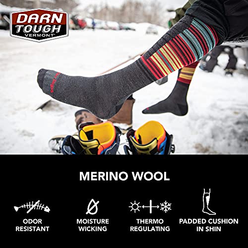 Darn Tough Vermont Function 5 Over the Calf Padded Cushion Socks Black LG (US 10-12)
