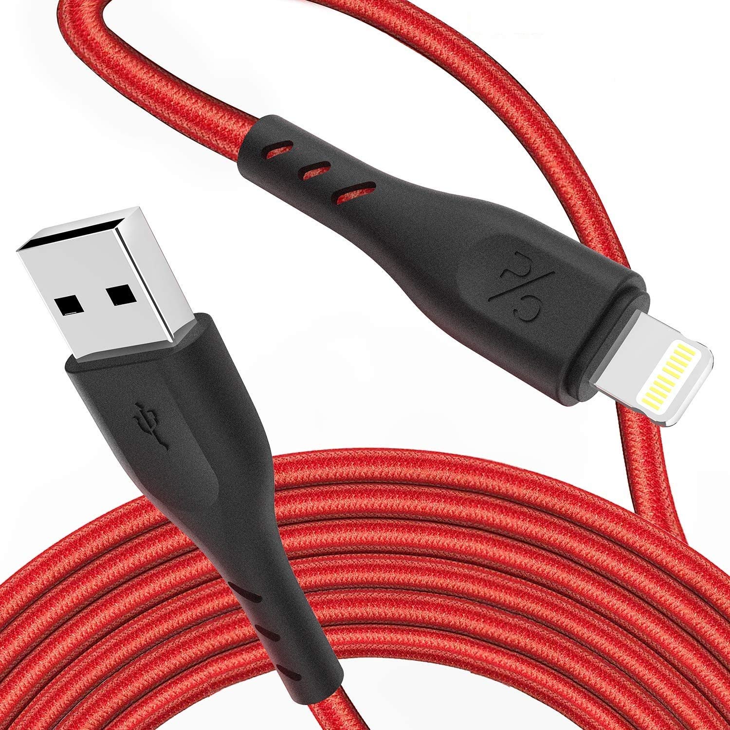 CyvenSmart 3 Pack iPhone Charger Lightning Cable 10 Foot, Extra Long Nylon Braided Charging&Syncing Cord Compatible with iPhone Xs/XR/XS Max/X/7/7Plus/8/8Plus/6S/6S Plus/5 (3Pack 10 ft)