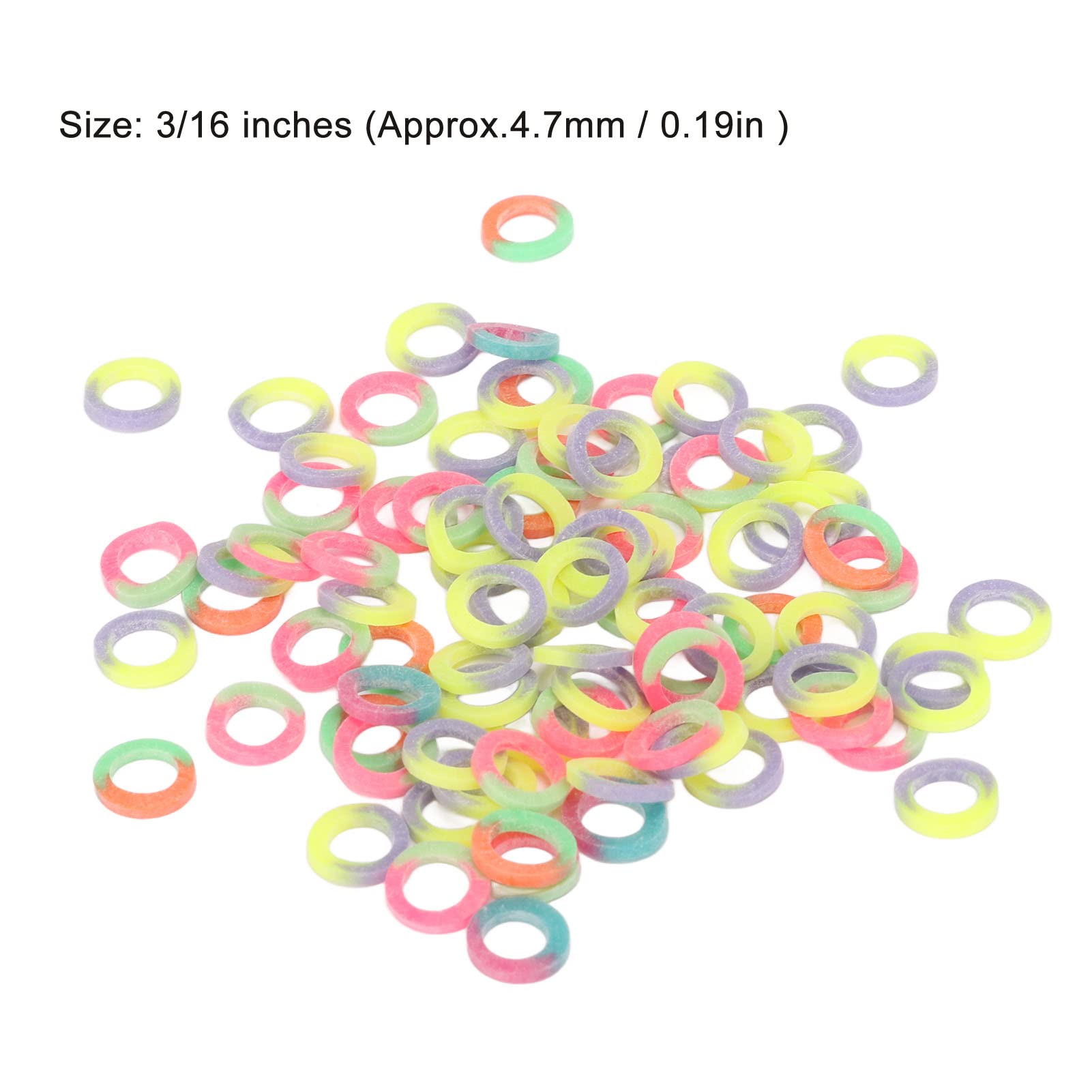 Elastic Bands, 500 Traction Units 3.5 Oz 4.7 Mm Elastic Portable Elastic Bands Braces for Children (Color Mixed)