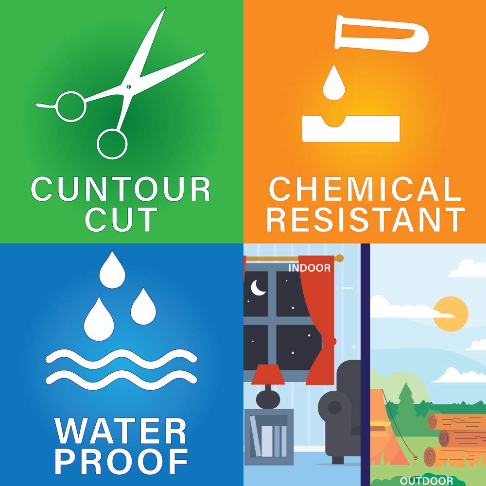 Recycle And Trash Decal/Sticker Signs (8.5 inches) - Waterproof-2pk; Removable, Durable, Air-Release, Weather-Resistant, Long Lasting Vinyl Labels For Recycling And Trash Bins, Indoor And Outdoor Use.