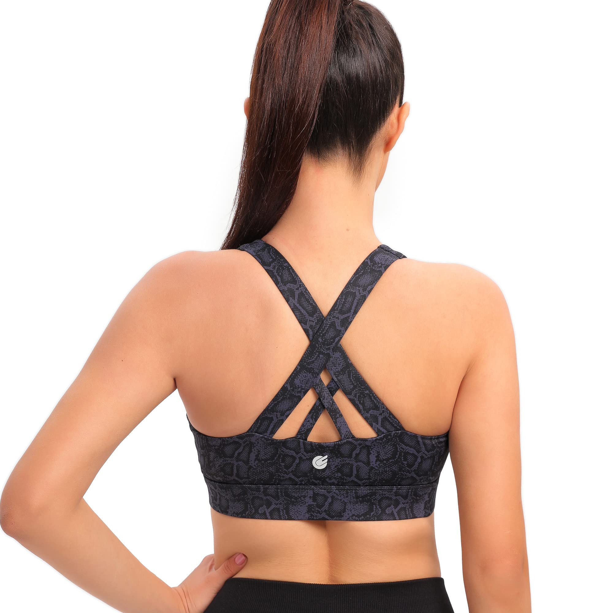 Cordaw Molded Cup Sports Bras Zipper in Front Workout Bra Medium Impact High Support Zip Running Bra Yoga Workout Top