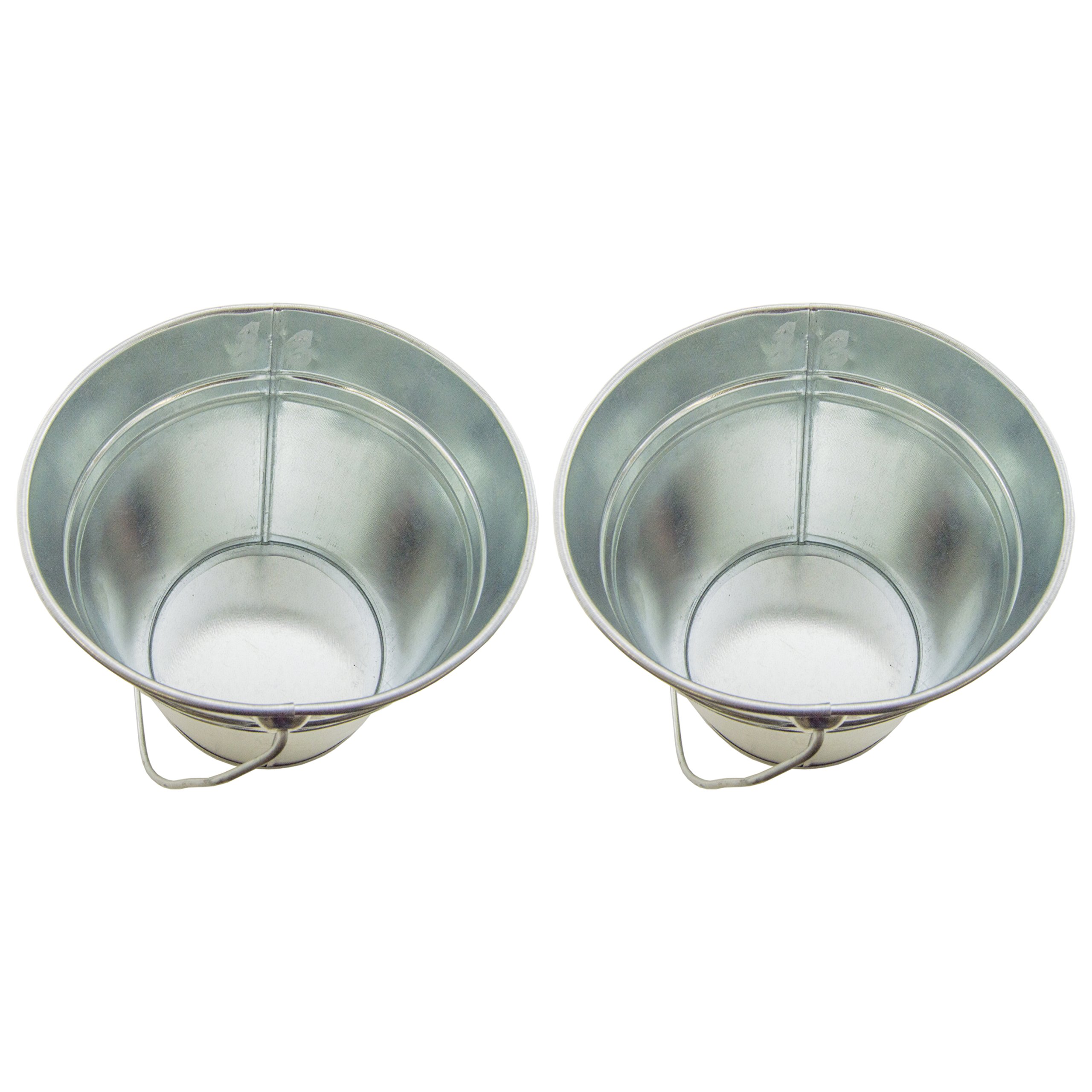 PAIL TIN 6 INCH HIGH X 7.25 INCH DIAMETER