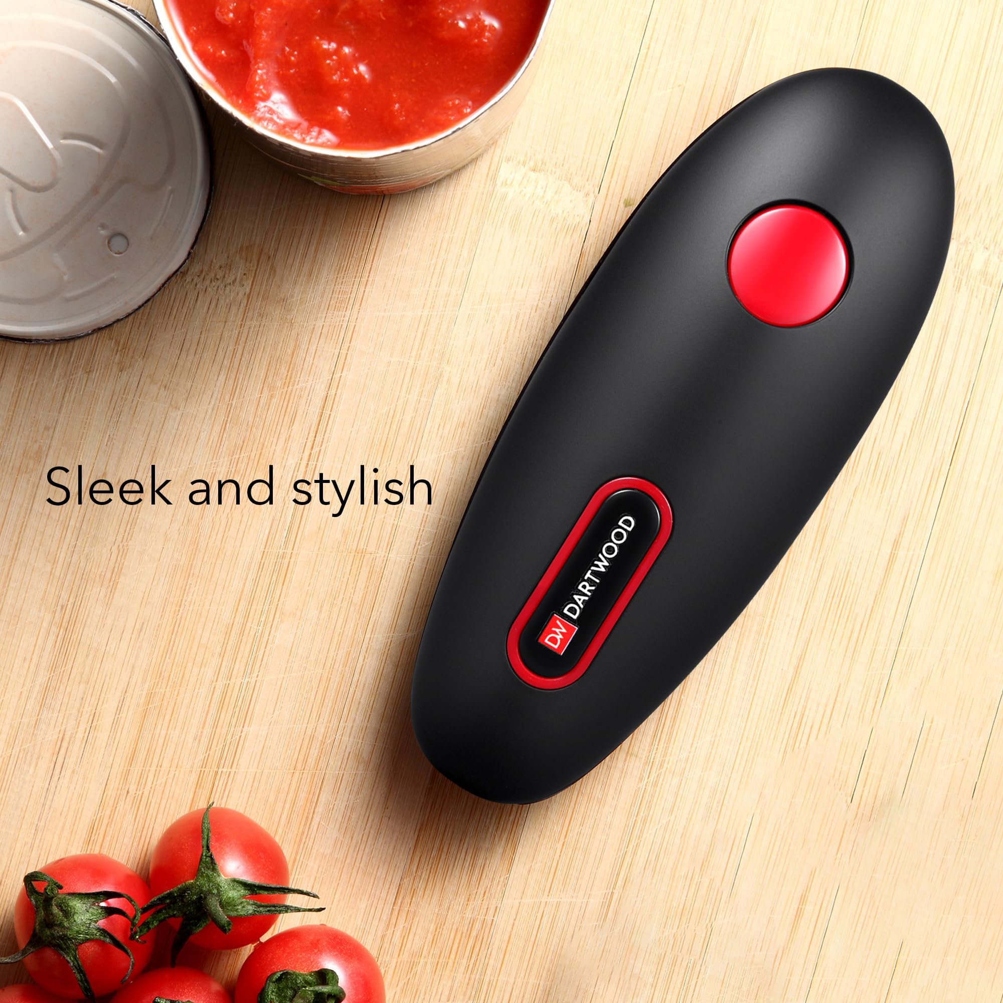 Dartwood Electric Can Opener - Automatic Grip and Battery Operated - Great Addition to Your Kitchen Accessories (Battery Not Included)