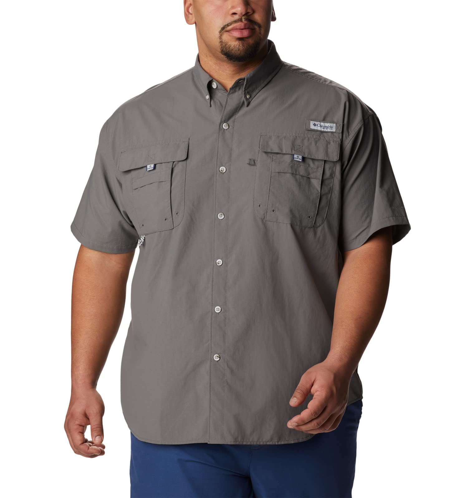 Columbia Men's Standard Bahama Ii Short Sleeve Shirt, City Grey, Small