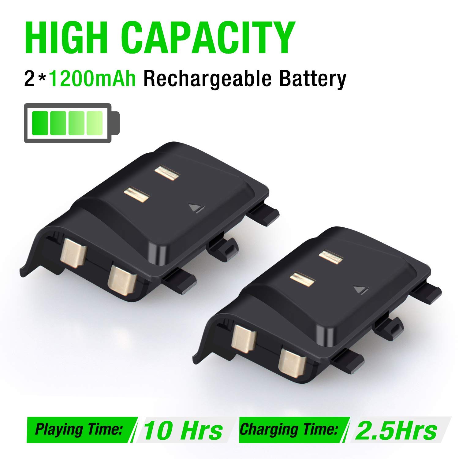 Controller Charger Station for Xbox One/One S/One Elite Controller, YCCSKY Xbox One Charging Station with 2 Pack 1200mAh X-Box One Rechargeable Battery